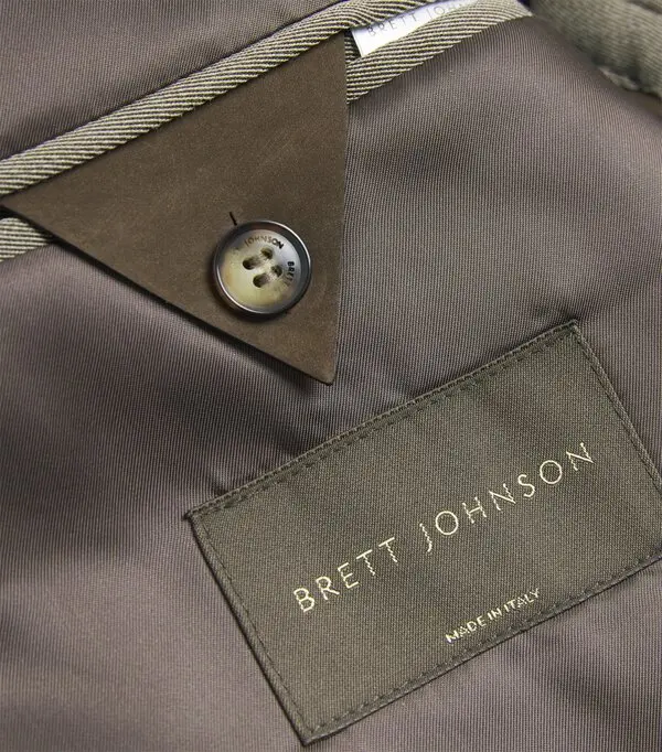 BRETT JOHNSON Wool-blend Zip-up Bomber Jacket
