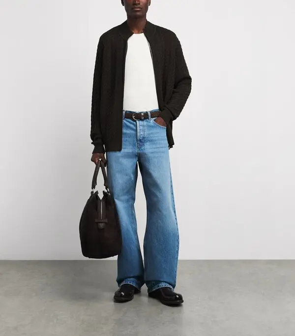 BRETT JOHNSON Cotton-silk-cashmere T-shirt