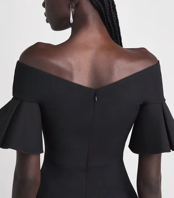 Solace London Off-the-shoulder Cielo Gown - Black