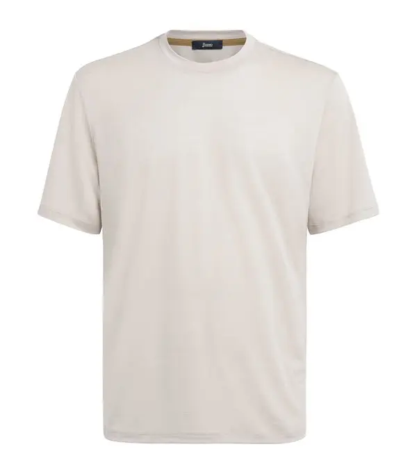 Herno Wool Logo T-shirt - Ivory