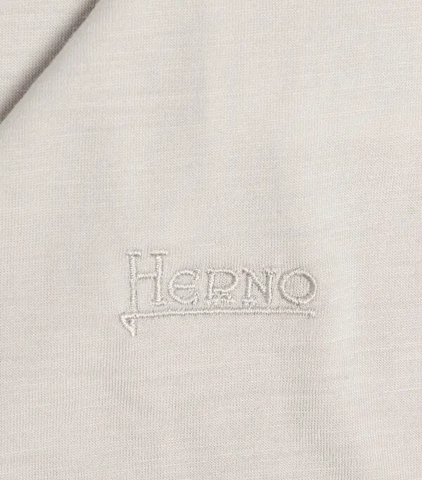 Herno Wool Logo T-shirt - Ivory