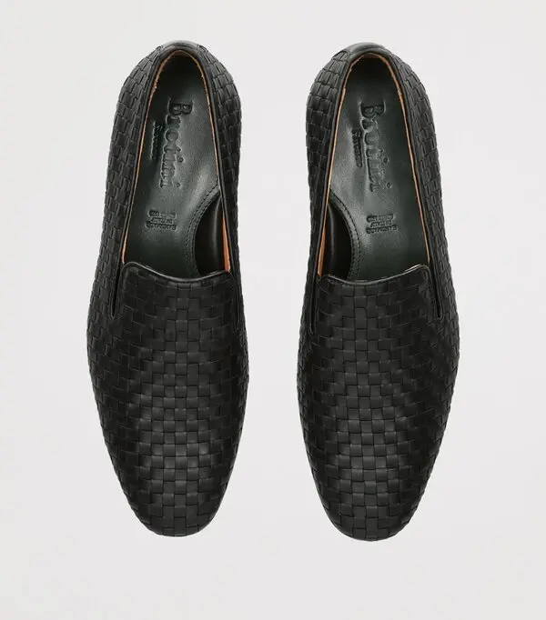 BROTINI Woven Leather Loafers