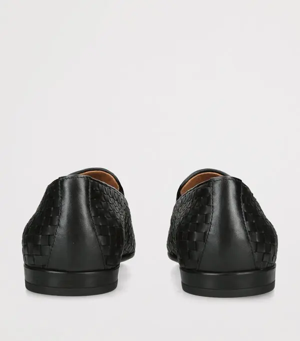 BROTINI Woven Leather Loafers