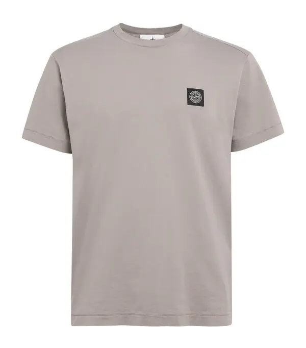 Stone Island Cotton Compass Logo T-shirt