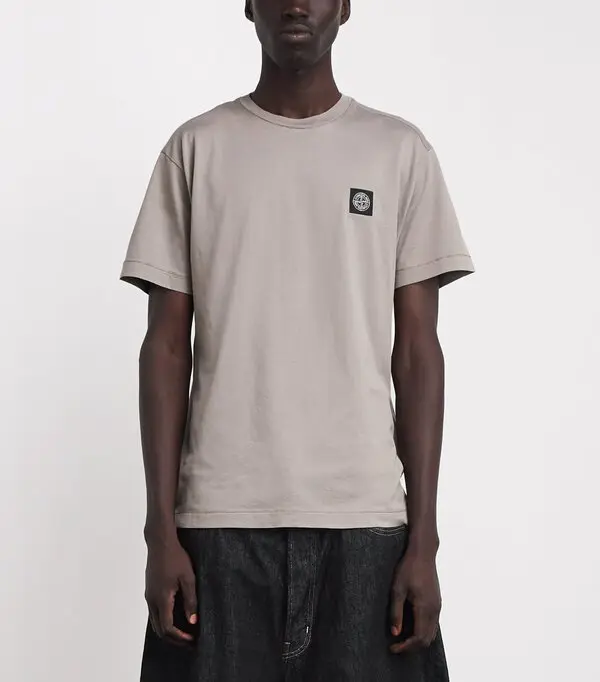 Stone Island Cotton Compass Logo T-shirt