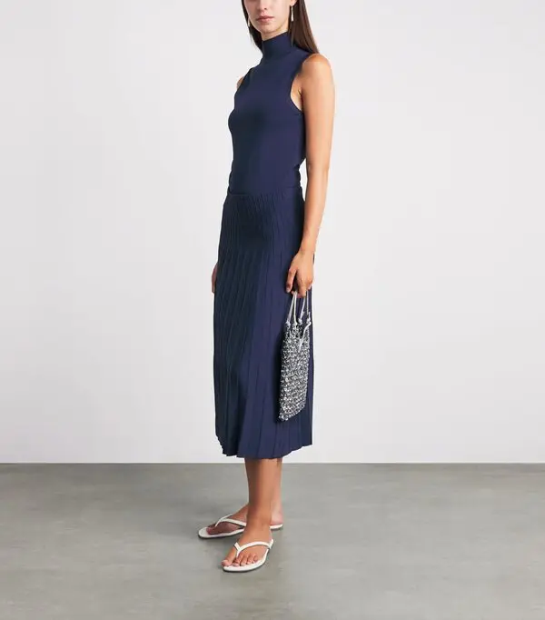 Staud Knitted Montclair Tank Top - Navy