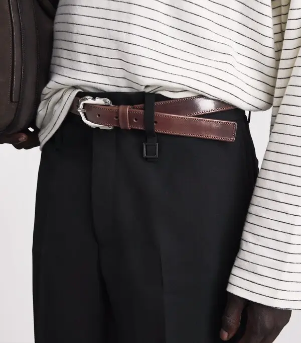 MOLEBO Engraved Leather Western Belt