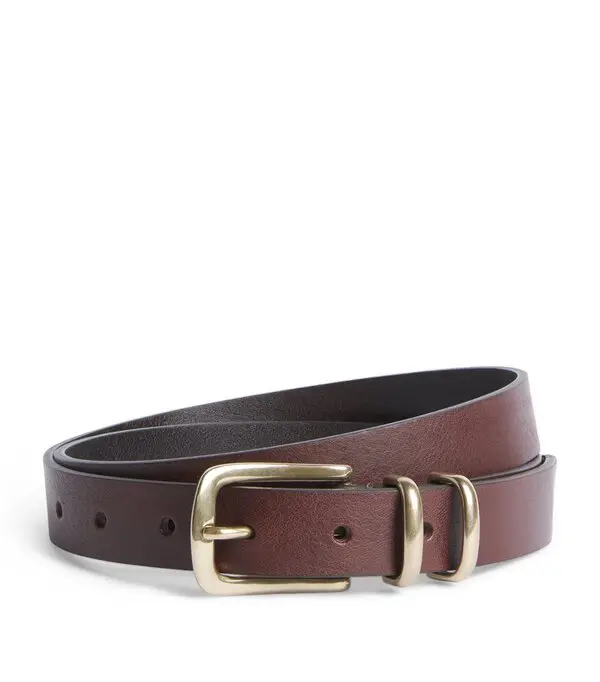 MOLEBO Leather Double-loop Western Belt