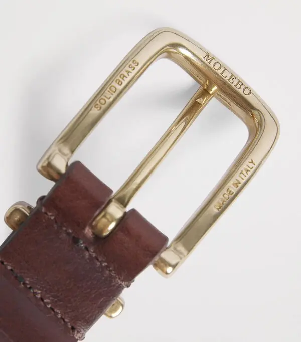 MOLEBO Leather Double-loop Western Belt