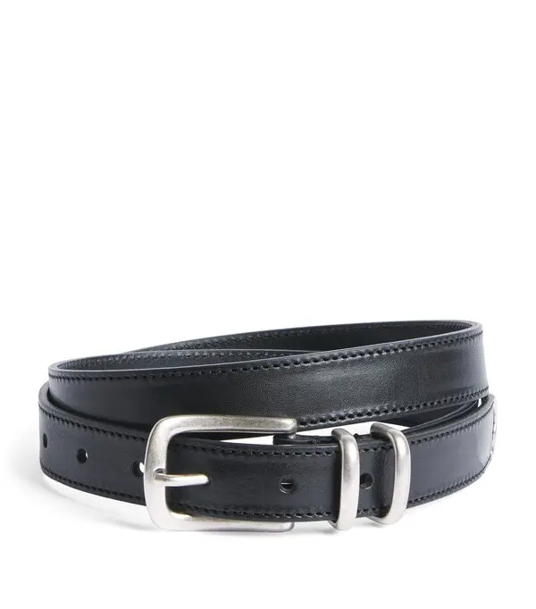 MOLEBO Leather Double-loop Western Belt