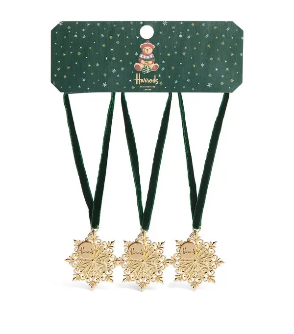Harrods Metal Snowflake Tree Decorations