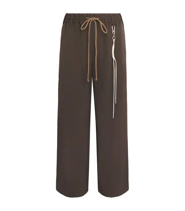 SONG FOR THE MUTE Wide-leg Drawstring Trousers