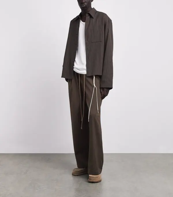 SONG FOR THE MUTE Wide-leg Drawstring Trousers
