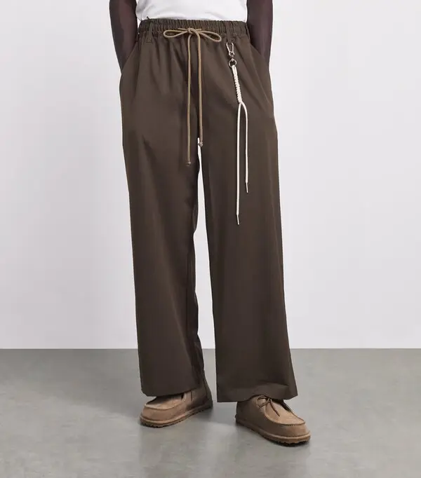 SONG FOR THE MUTE Wide-leg Drawstring Trousers