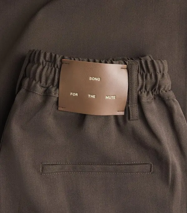 SONG FOR THE MUTE Wide-leg Drawstring Trousers