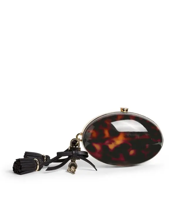 SELF-PORTRAIT Resin Pebble Clutch Bag With Chain Strap