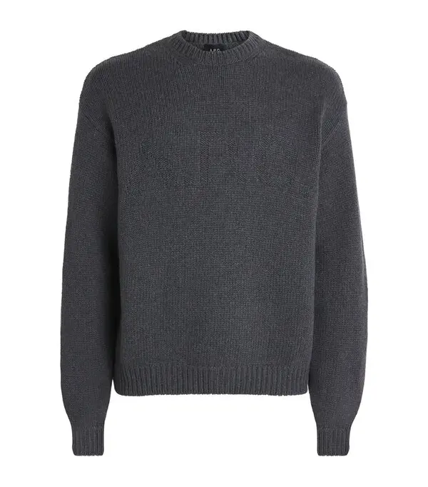 A.p.c. George" Logo Crewneck Wool Sweater