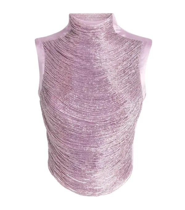 Cult Gaia Beaded Taraji Top