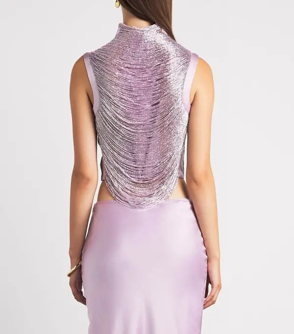 Cult Gaia Beaded Taraji Top