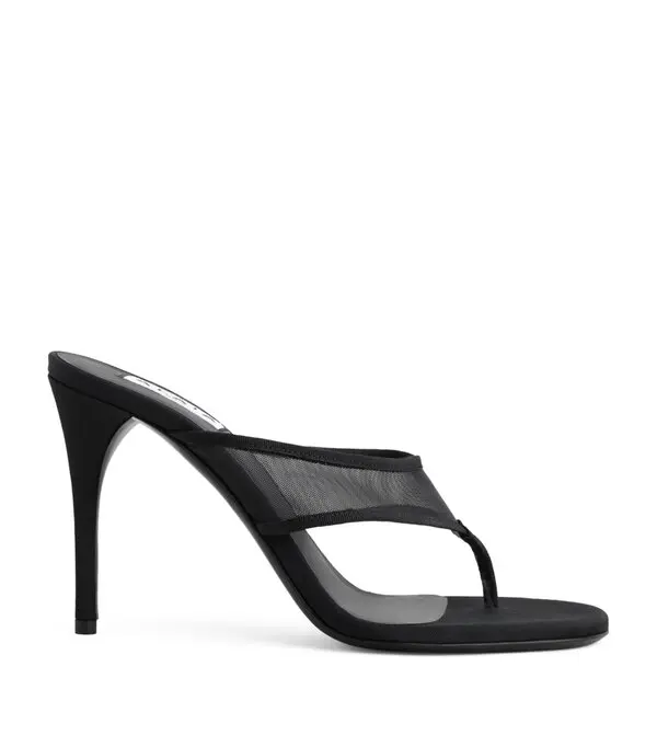 Alaïa Mesh Thong Mules 90
