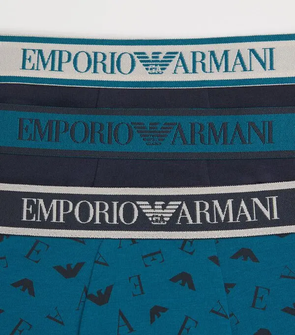 Emporio Armani Stretch-cotton Logo Trunks