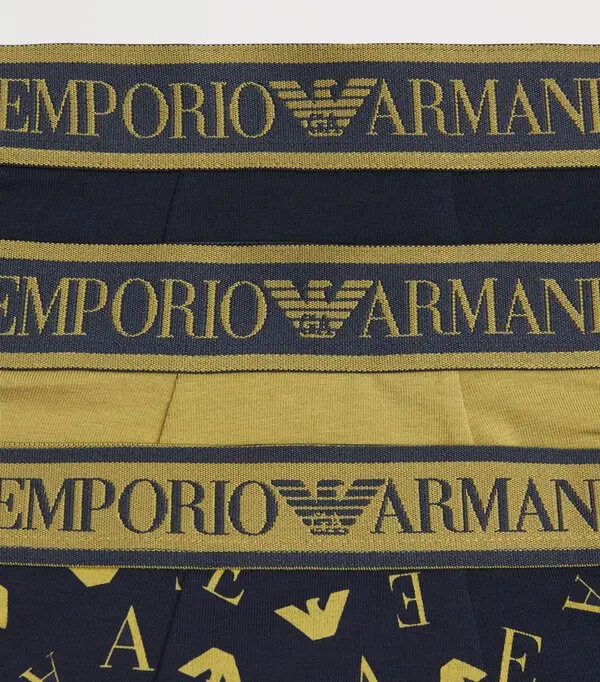 Emporio Armani Stretch-cotton Logo Trunks