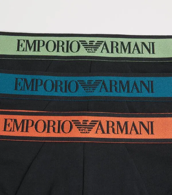 Emporio Armani Stretch-cotton Logo Briefs