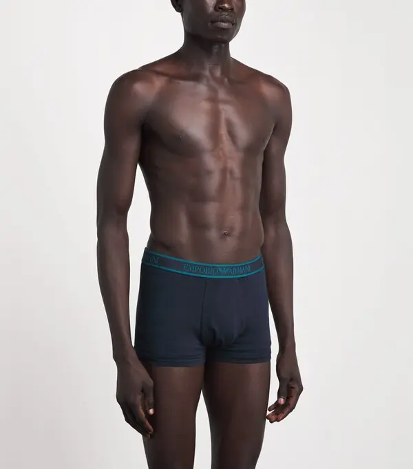 Emporio Armani Stretch-cotton Logo Trunks