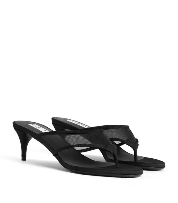 Alaïa Mesh Thong Mules 55