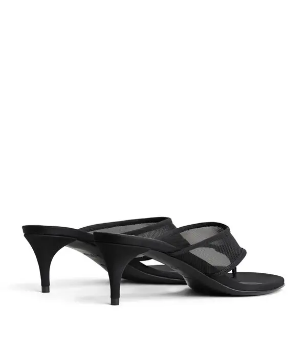 Alaïa Mesh Thong Mules 55