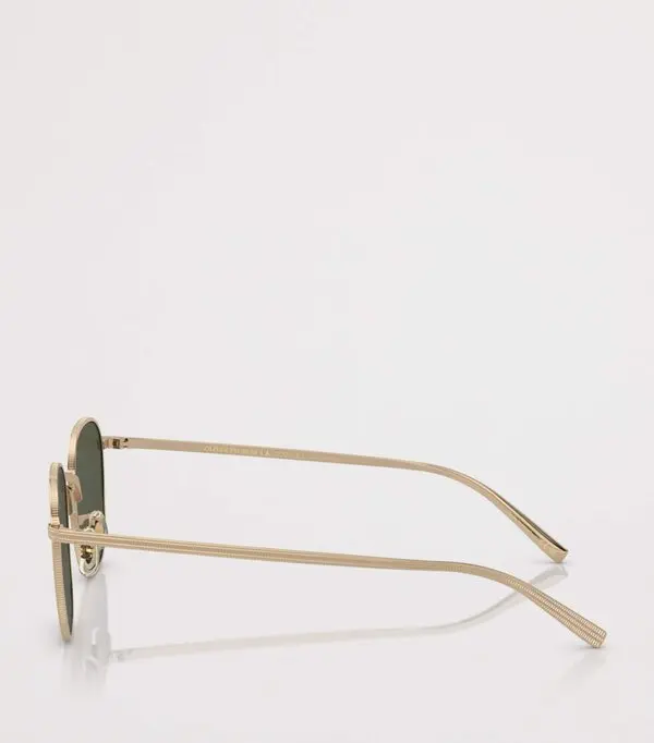 Oliver Spencer Titanium Rynn Square Sunglasses