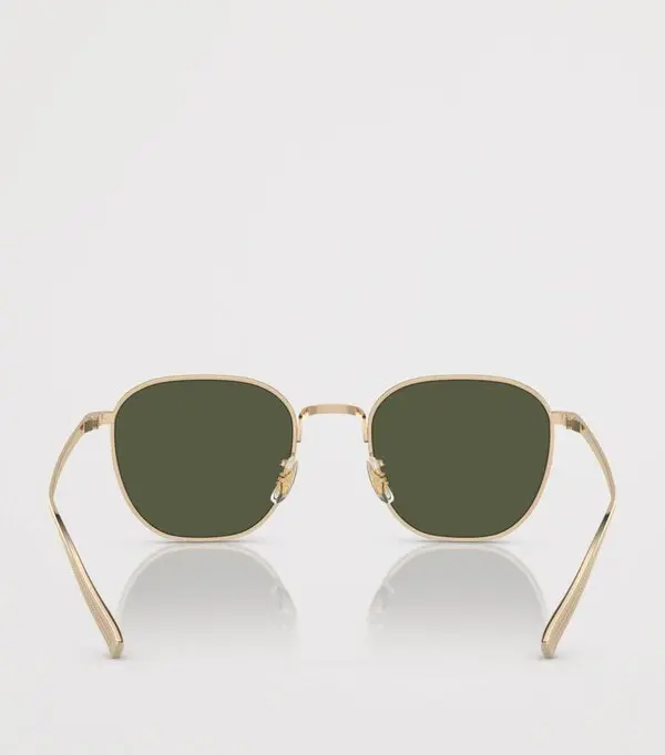 Oliver Spencer Titanium Rynn Square Sunglasses