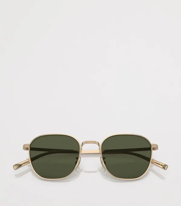 Oliver Spencer Titanium Rynn Square Sunglasses