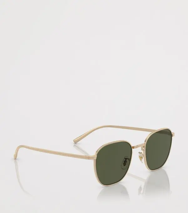 Oliver Spencer Titanium Rynn Square Sunglasses