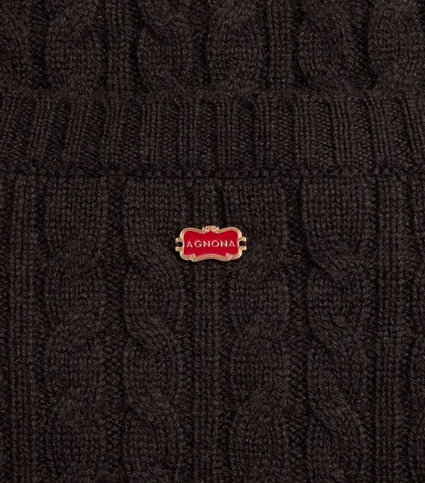 Agnona Cashmere Lipstick Sweater