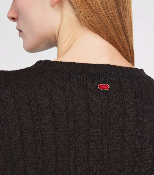 Agnona Cashmere Cable Knit Sweater