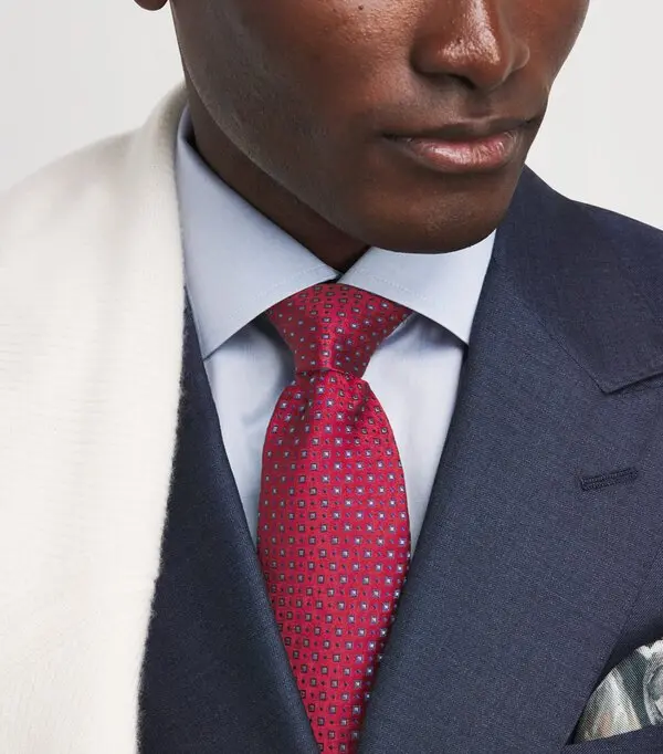 Eton Silk Geometric Tie