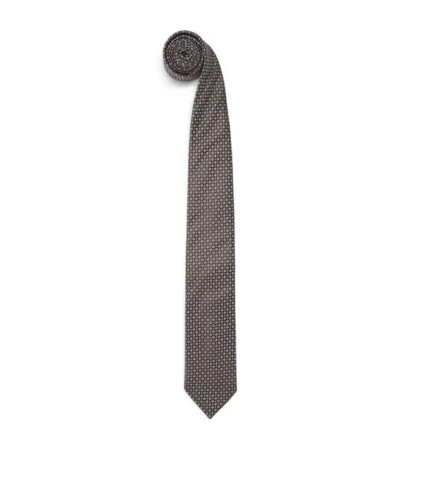 Eton Silk Geometric Tie