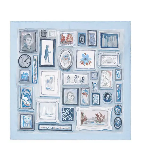 Eton Silk Portrait Pocket Square