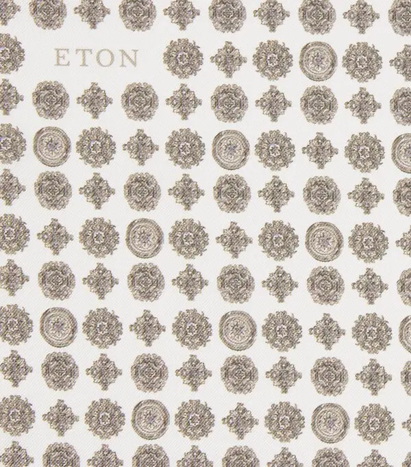 Eton Silk Medallion Pocket Square