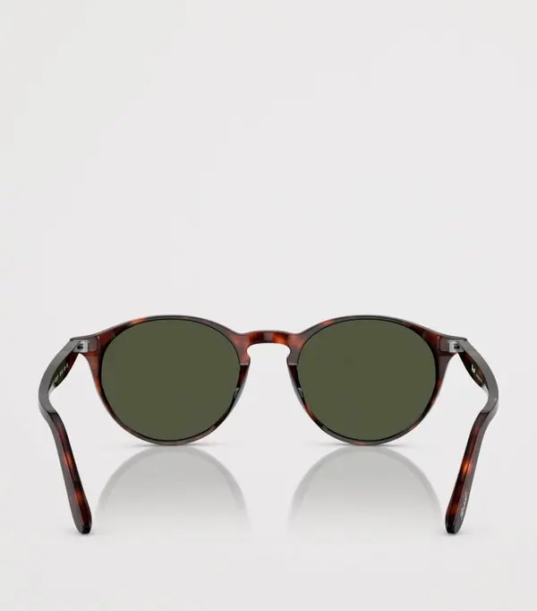 Persol Tortoiseshell Round Frame Sunglasses - Brown