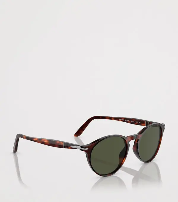 Persol Tortoiseshell Round Frame Sunglasses - Brown