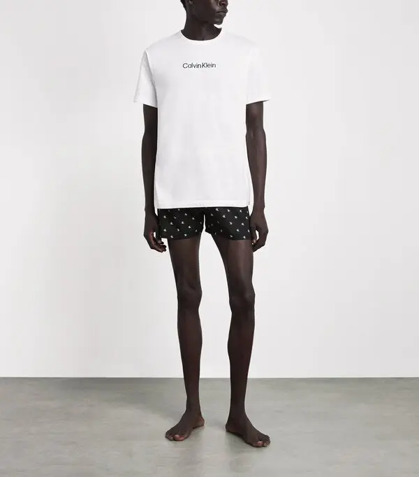 Calvin Klein Cotton Poplin Logo Pyjama Shorts