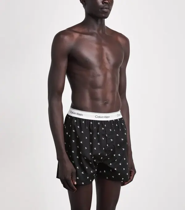 Calvin Klein Cotton Poplin Logo Pyjama Shorts