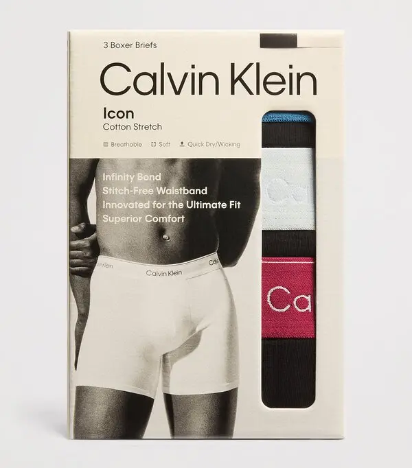 Calvin Klein Stretch-cotton Icon Boxer Briefs