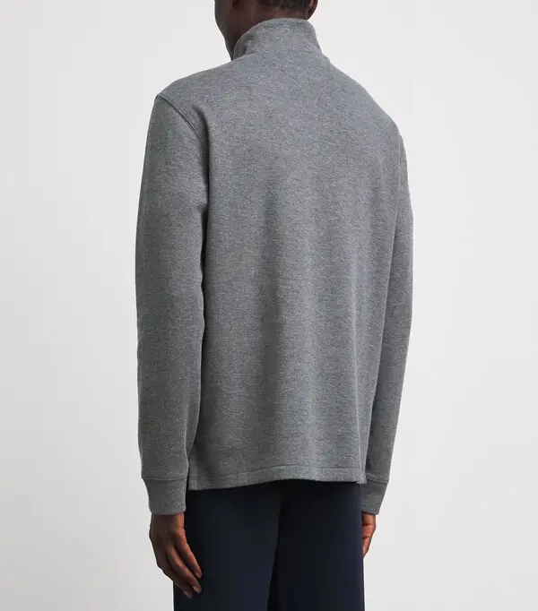 Polo Ralph Lauren Estate-rib Quarter-zip Sweater - Grey