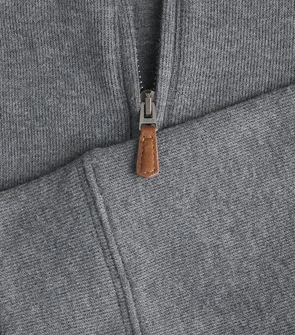 Polo Ralph Lauren Estate-rib Quarter-zip Sweater - Grey