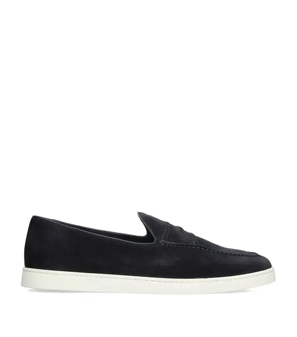 Church's Suede Peebles Slip-on Loafers - Navy