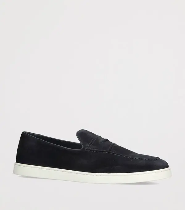 Church's Suede Peebles Slip-on Loafers - Navy