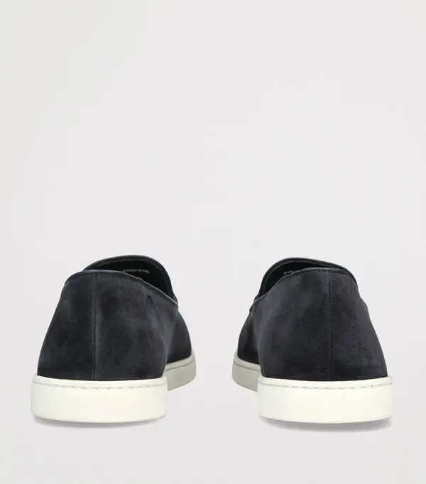 Church's Suede Peebles Slip-on Loafers - Navy